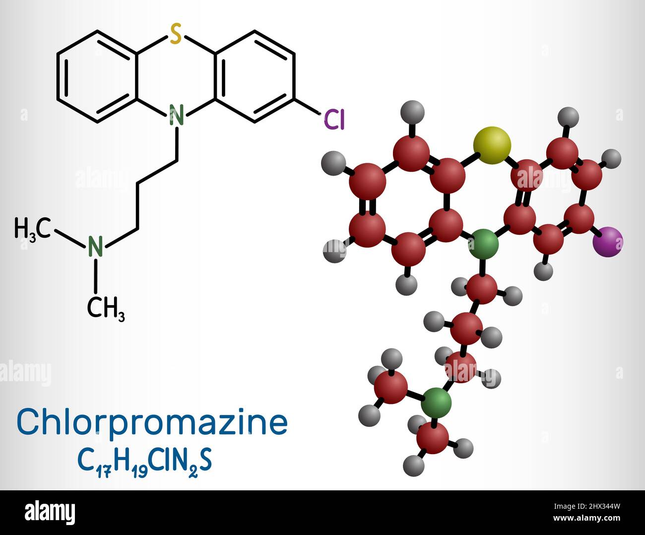 Chlorpromazine moléculaire Banque de photographies et d’images à haute ...