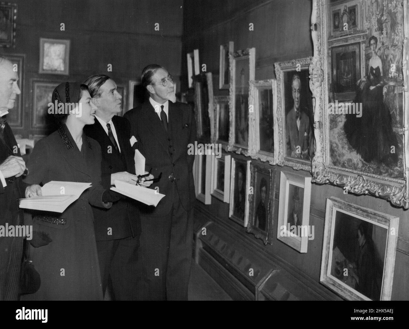 La Société du portrait exposition du peintre -- la Reine est allée hier ...