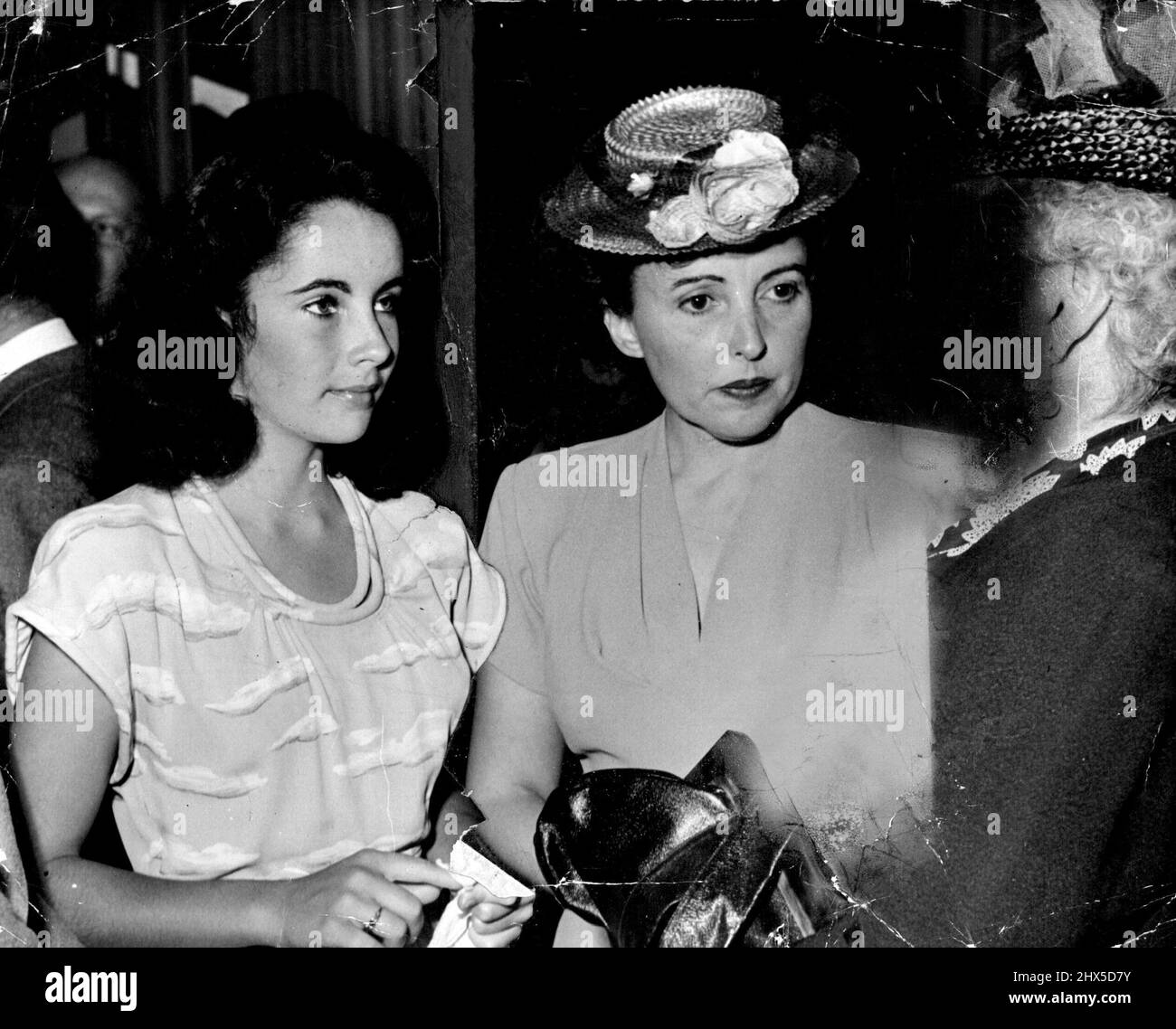 Elizabeth taylor elizabeth taylor Banque d'images noir et blanc - Alamy