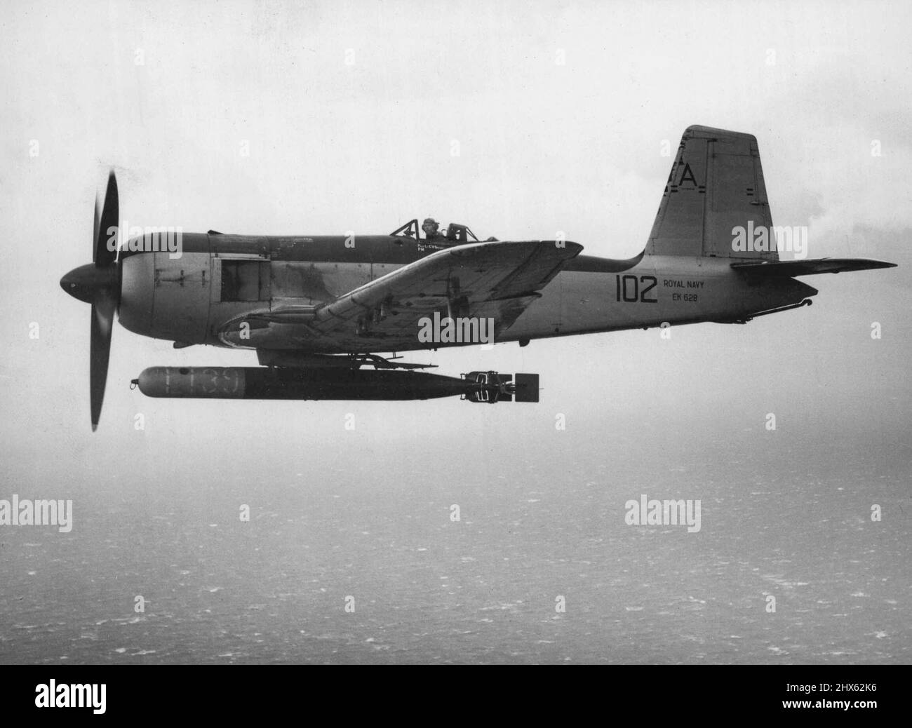 Torpille de la marine royale Banque d'images noir et blanc - Alamy