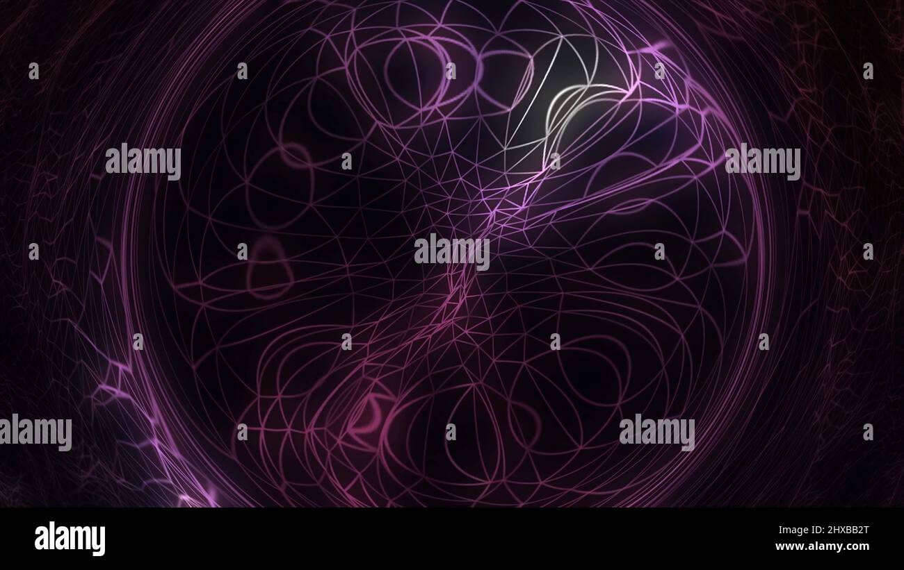métamorphose de forme amorphe à partir de points et de lignes ...