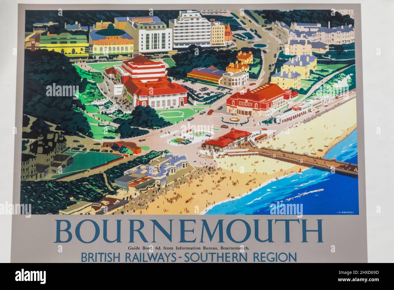 British rail poster british rail vintage poster Banque de photographies ...