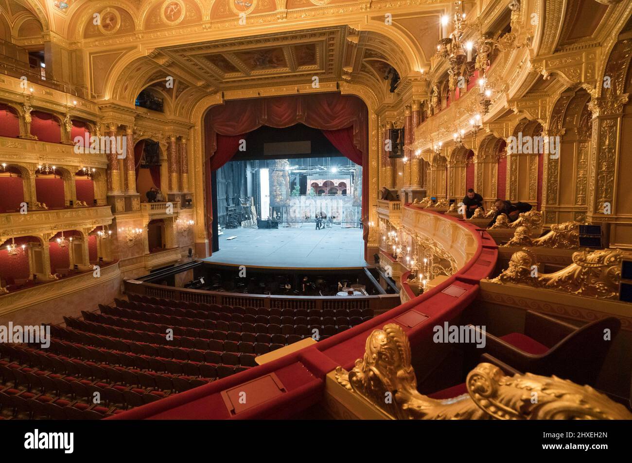 Budapest opera house interior in Banque de photographies et d’images à ...