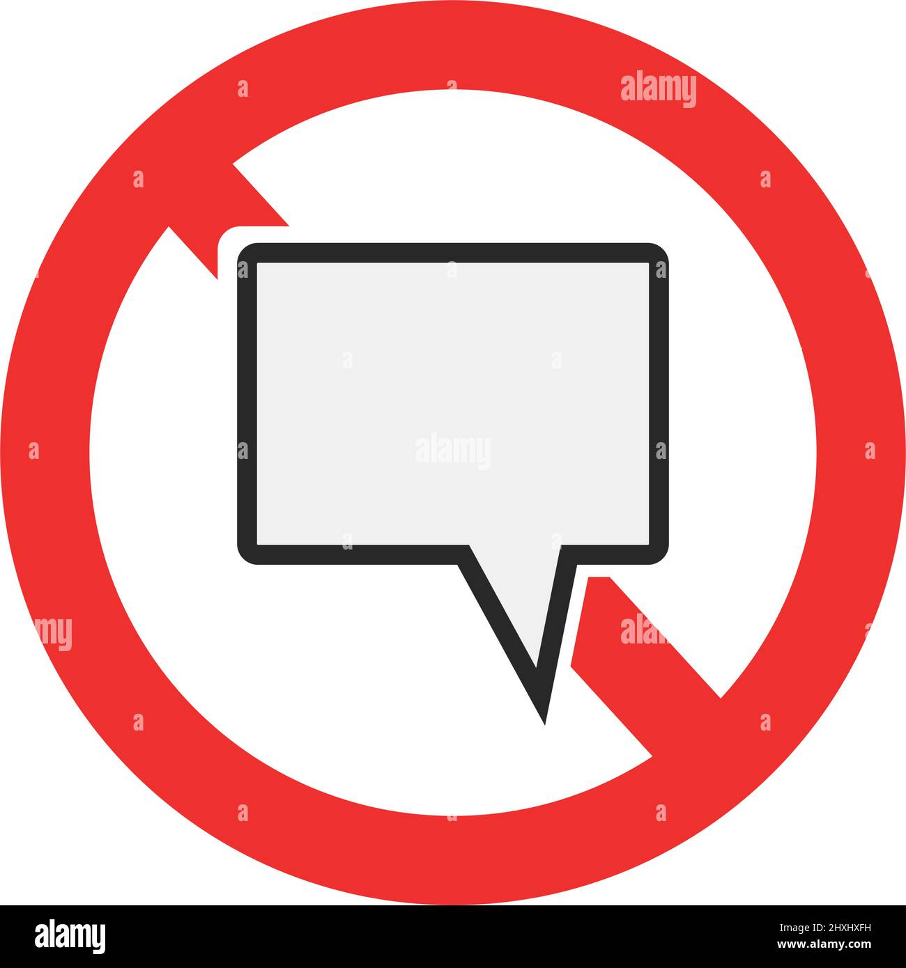 Nuage de conversation Banque d'images vectorielles - Alamy