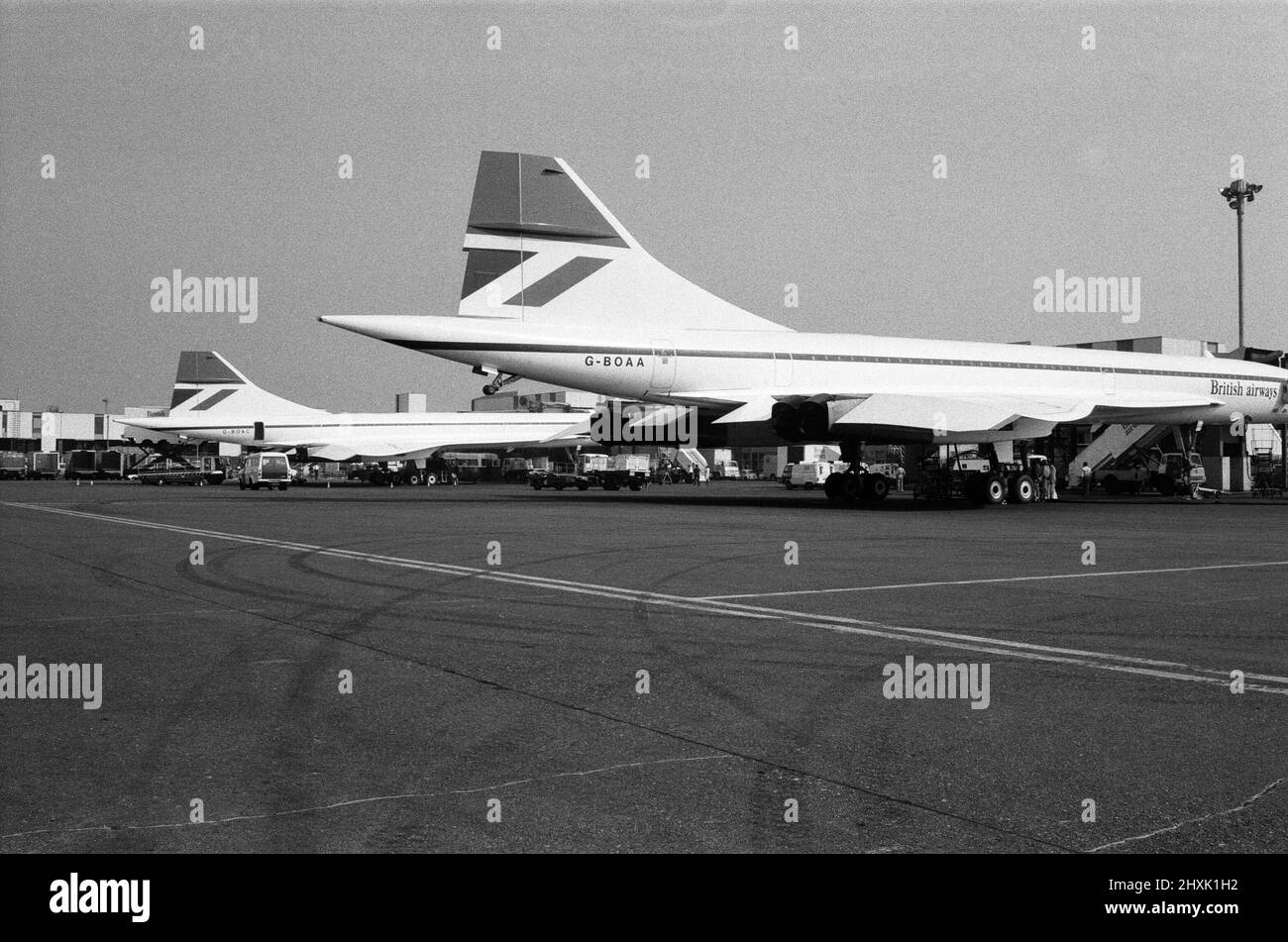 Avion concorde des années 1970 Banque de photographies et d’images à ...