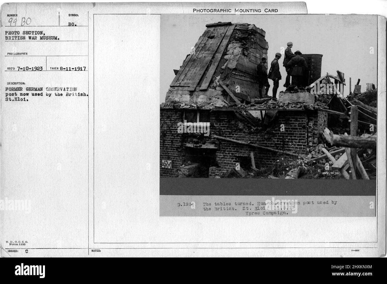 Ancien poste d'observation allemand maintenant utilisé par les ...