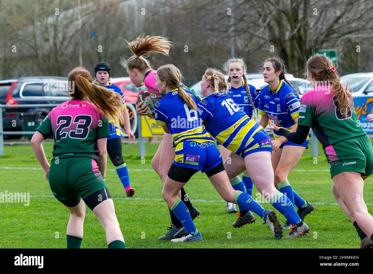 L'équipe de la Ligue de rugby de Warrington Wolves Girls U 16 a ...
