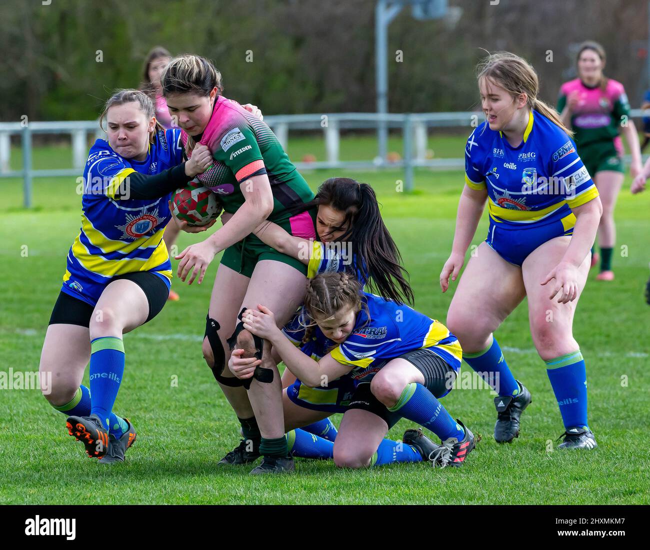 L'équipe de la Ligue de rugby de Warrington Wolves Girls U 16 a ...