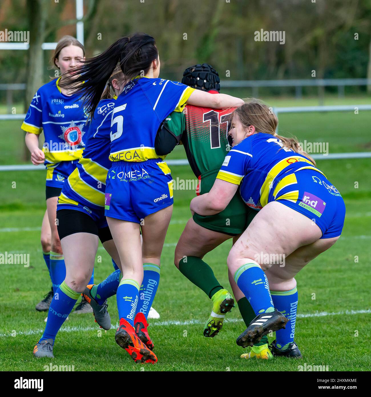 L'équipe de la Ligue de rugby de Warrington Wolves Girls U 16 a ...