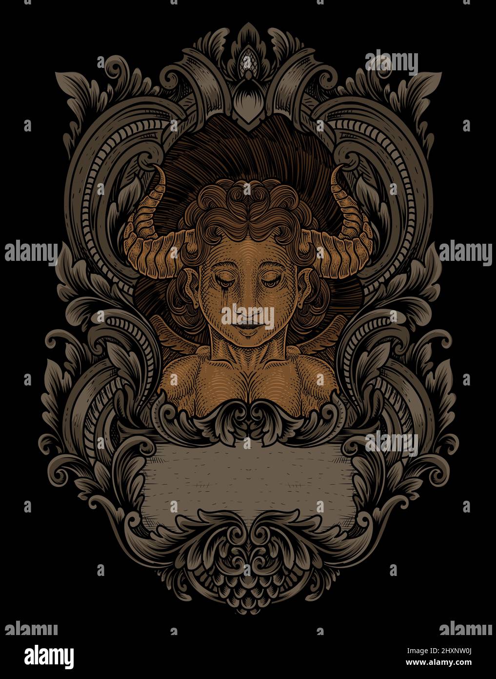 Ange de flamme Banque d'images vectorielles - Alamy