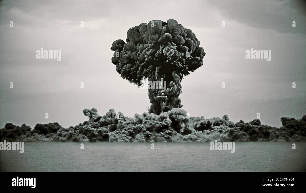 Explosion d'essai de bombe atomique Banque de photographies et d’images ...