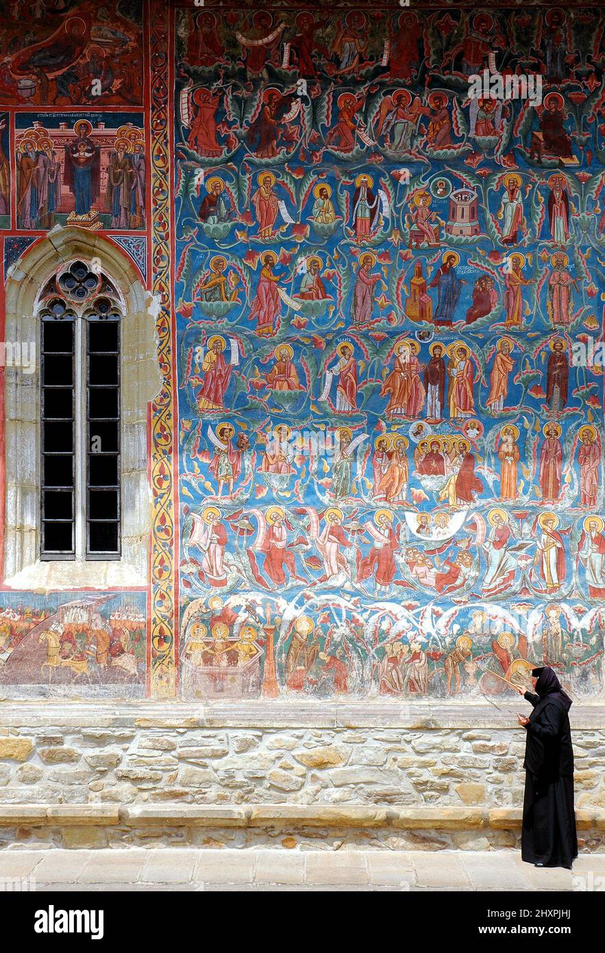 Monastère de la Moldovitsa, comté de Suceava, Moldavie, Roumanie : une ...
