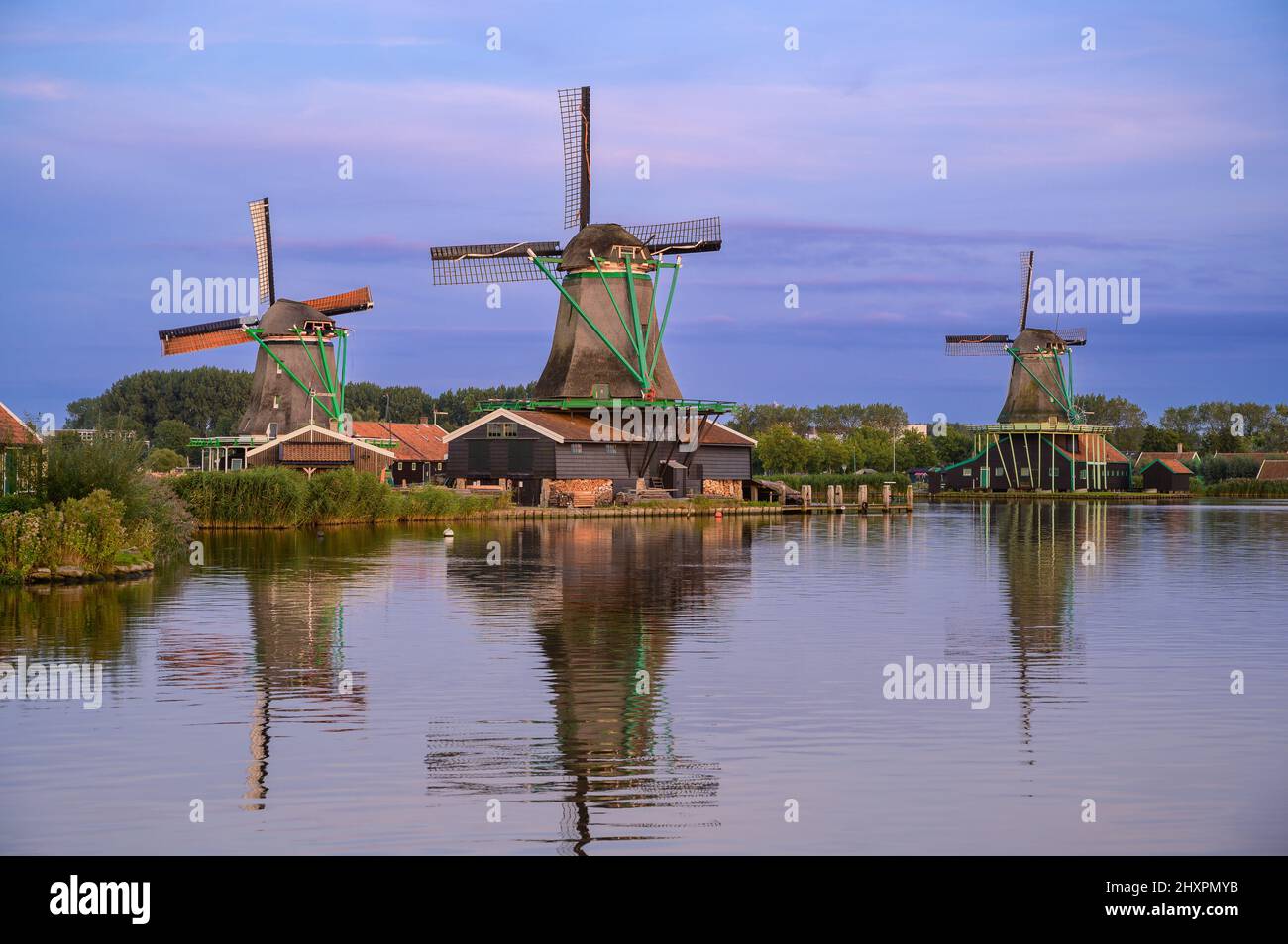Moulins à vent zaanse schans Banque de photographies et d’images à ...
