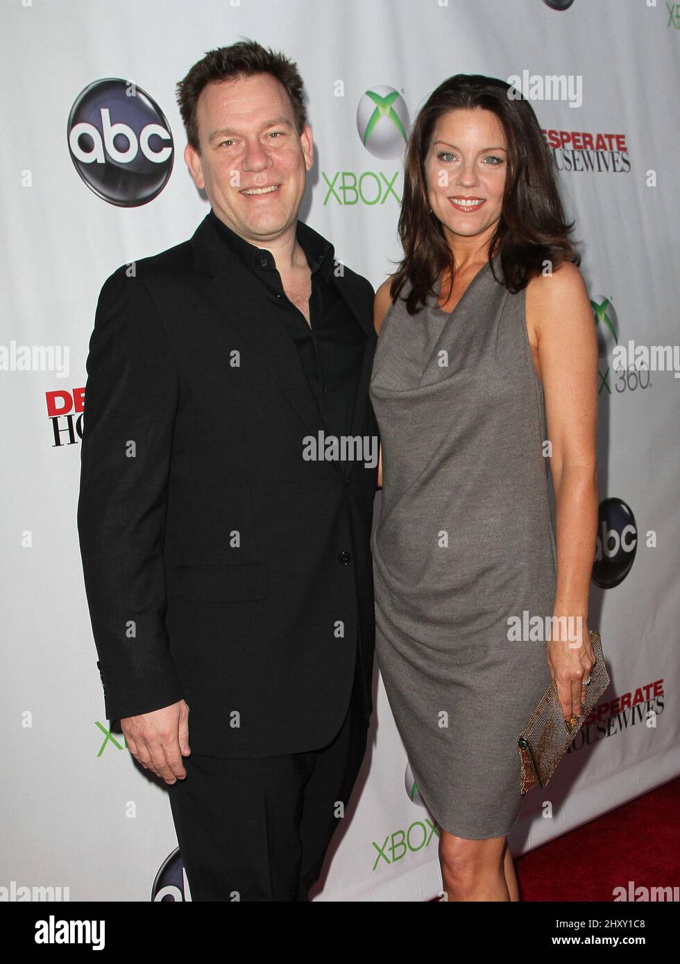 Andrea Parker et Michael Birnbaum participant à la fête finale « la vie ...