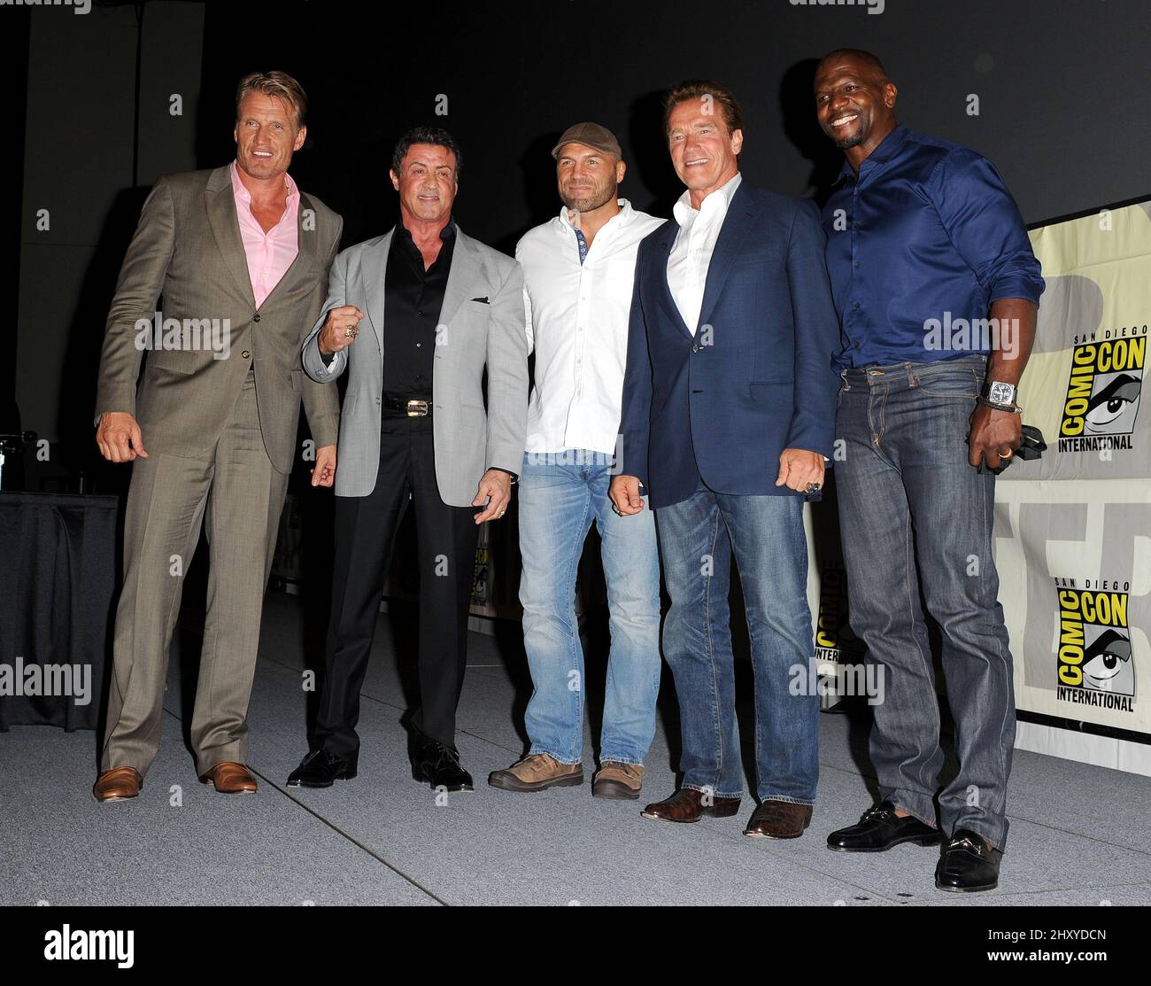 Arnold schwarzenegger and dolph lundgren Banque de photographies et d ...