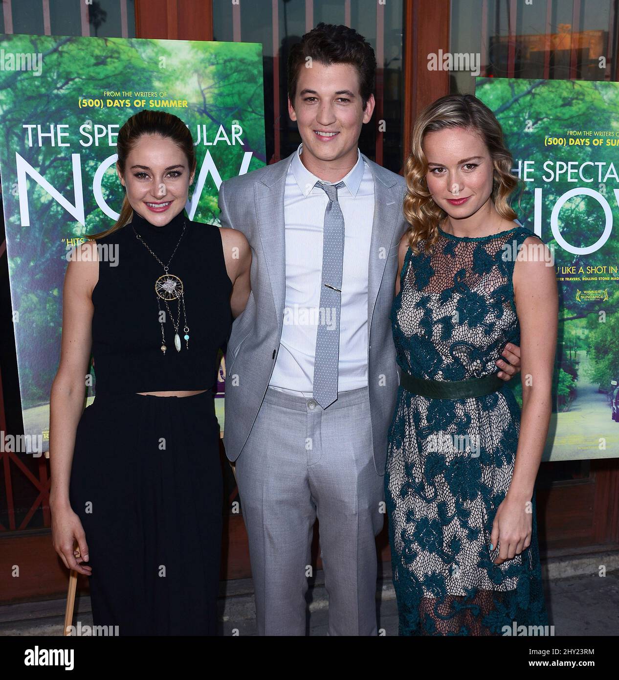 Shailene Woodley, Miles Teller, Brie Larson assiste à la projection ...