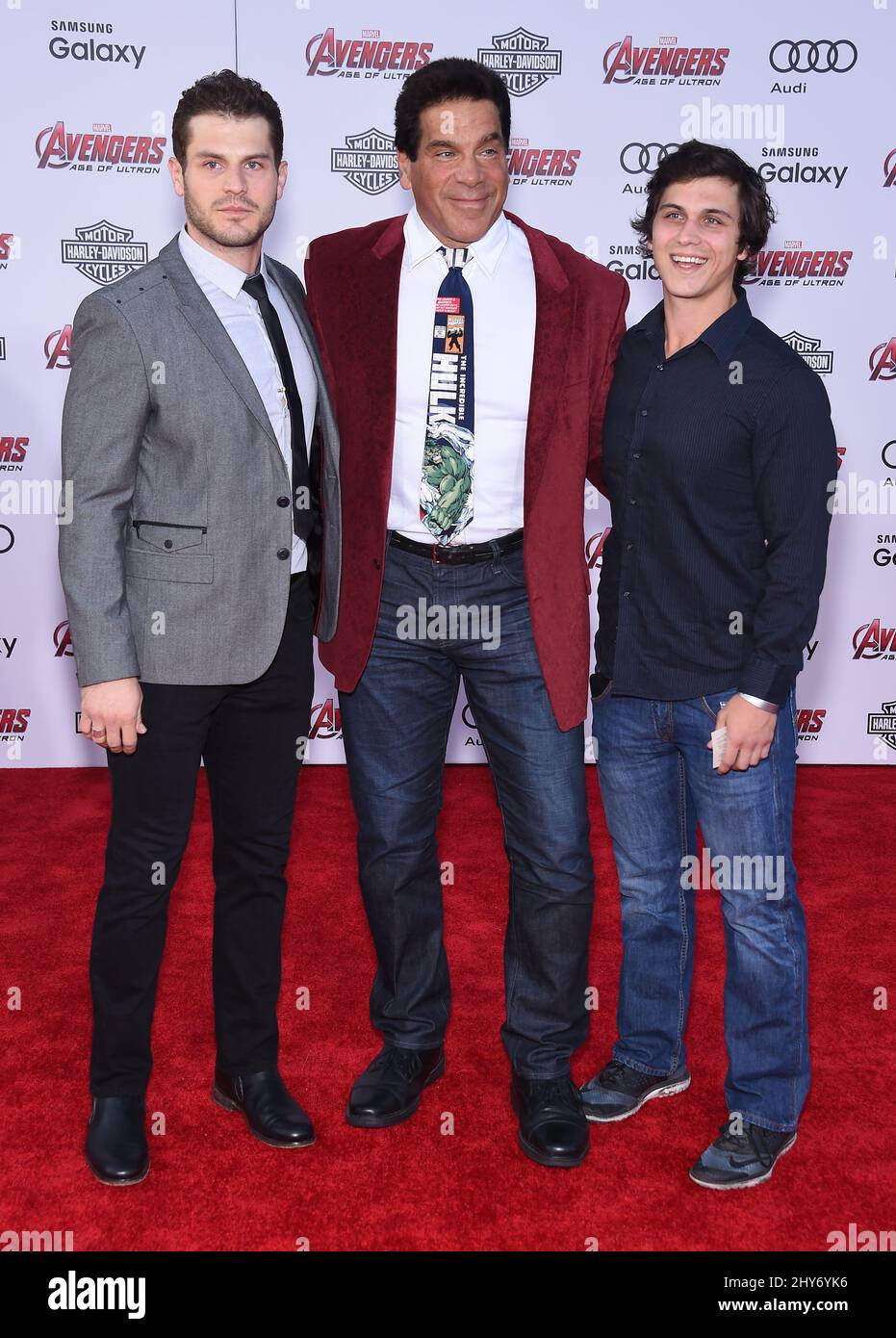 Lou Ferrigno, Louis Ferrigno Jr. Et Brent Ferrigno arrivent pour la ...