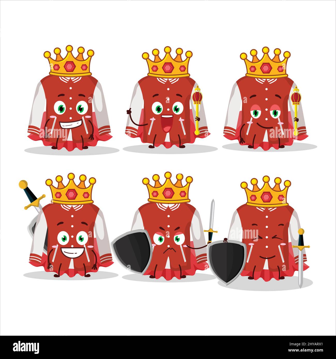 Un personnage de dessin animé charismatique de la veste de baseball ...