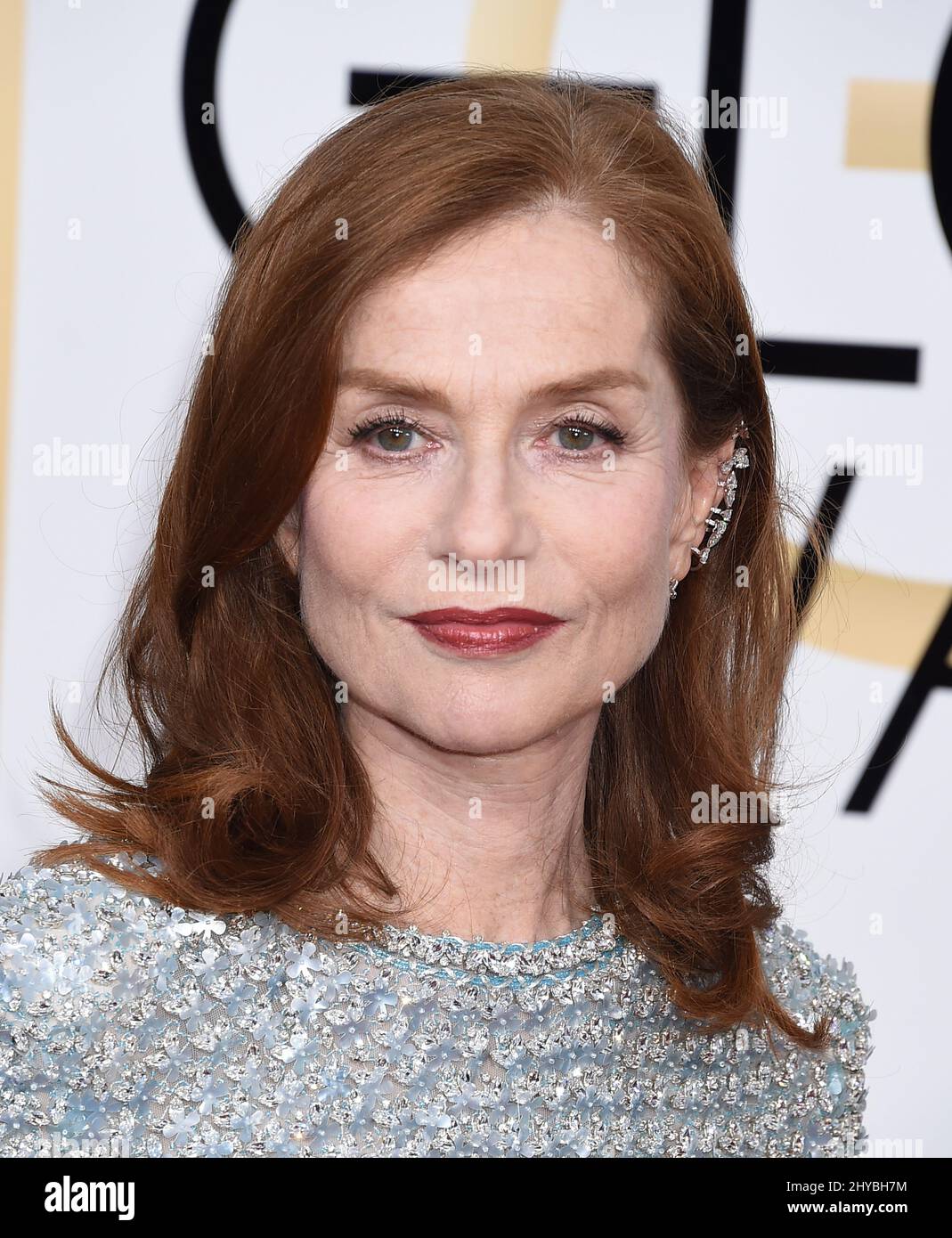 Isabelle Huppert à l'occasion des Golden Globe Awards 74th qui se sont ...