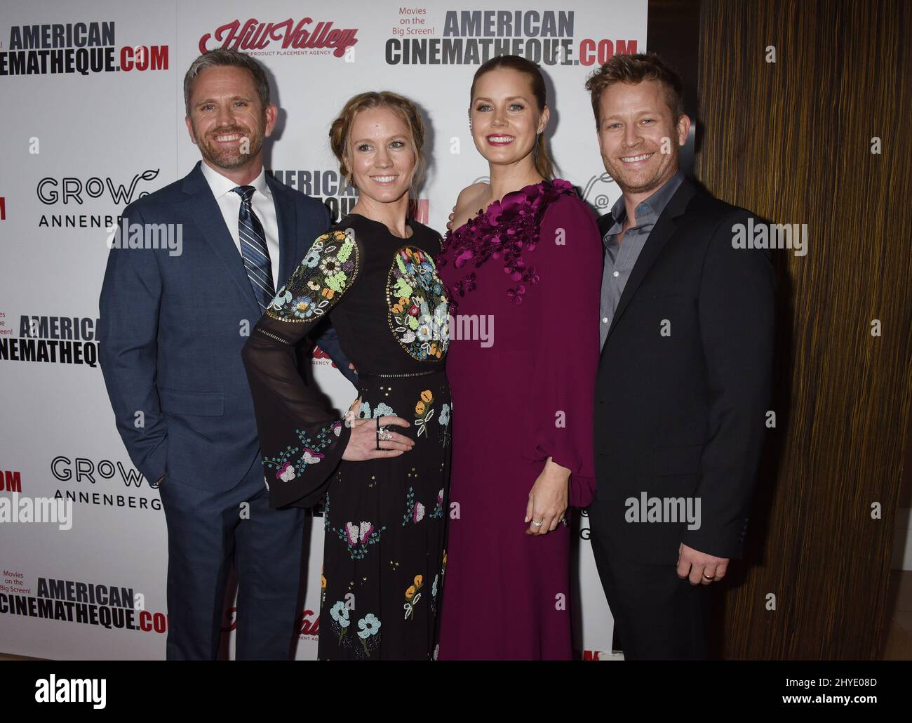 Amy Adams, frères et sœur assistant au Prix 2017 de la Cinémathèque ...