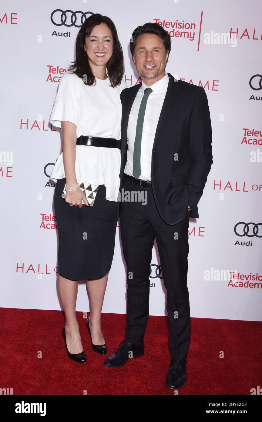 Martin Henderson et Helen Randag à la cérémonie du Temple de la ...