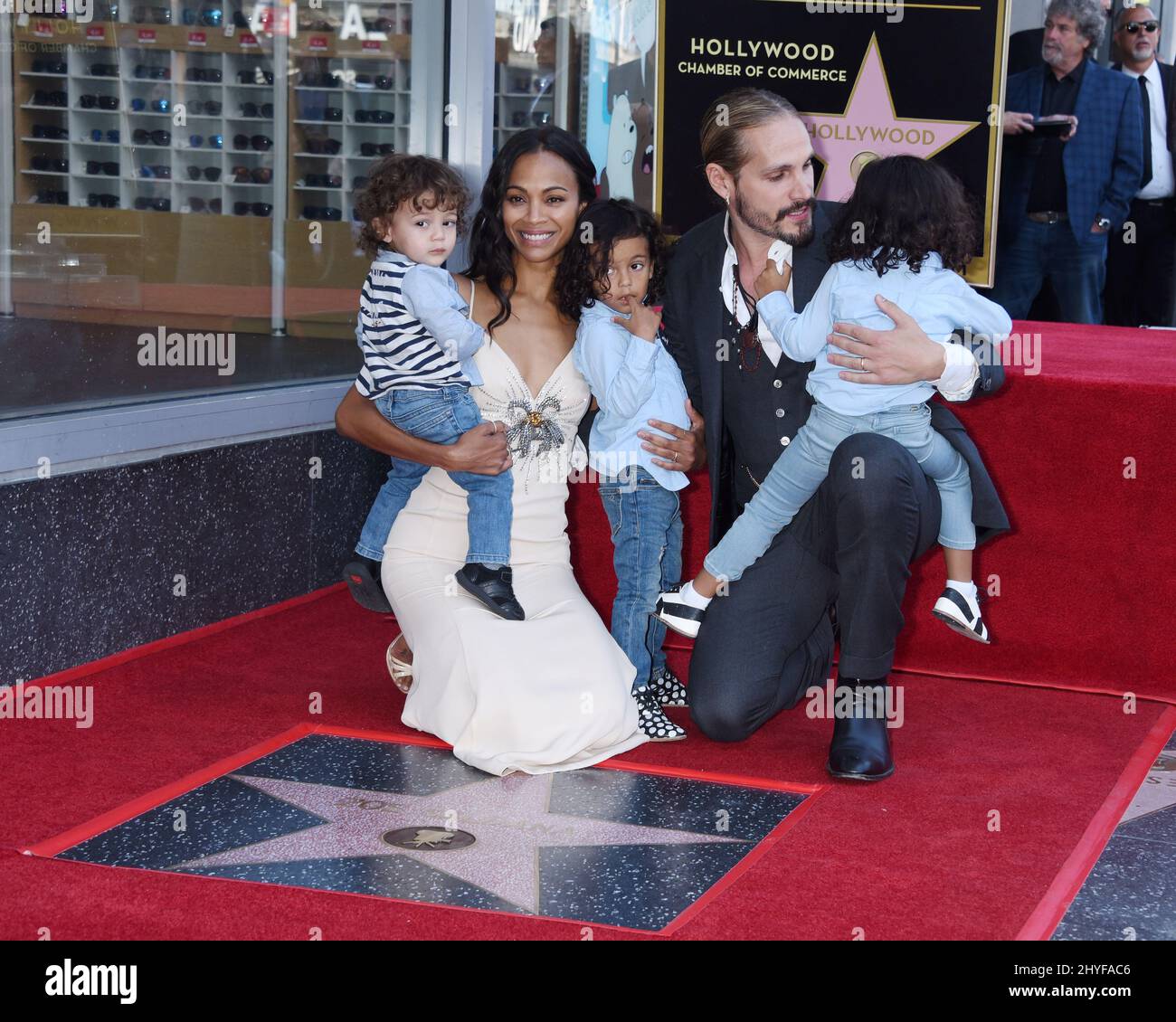 Zoe saldana star ceremony Banque de photographies et d’images à haute ...