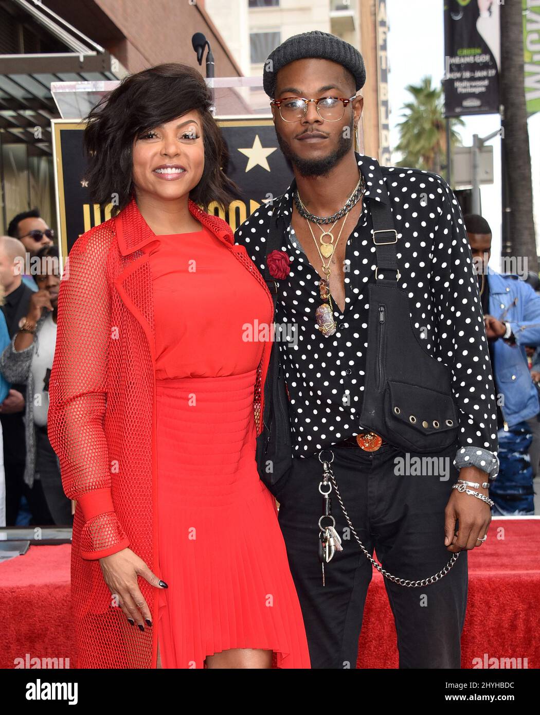 Taraji P. Henson est accompagné de son fils Marcell Johnson lors de sa ...