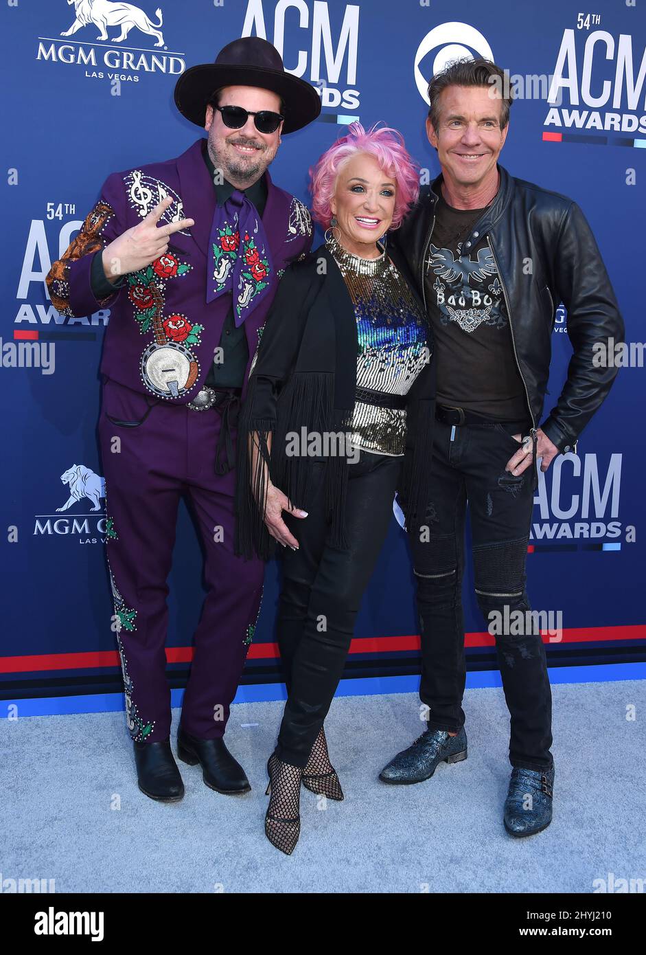 Tanya Tucker et Dennis Quaid à l'Academy of Country Music Awards 54th ...