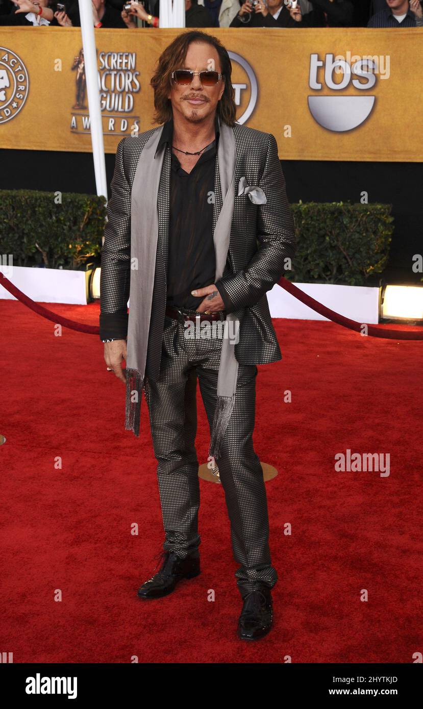 Mickey Rourke participant aux Prix annuels de la Guilde des acteurs de ...