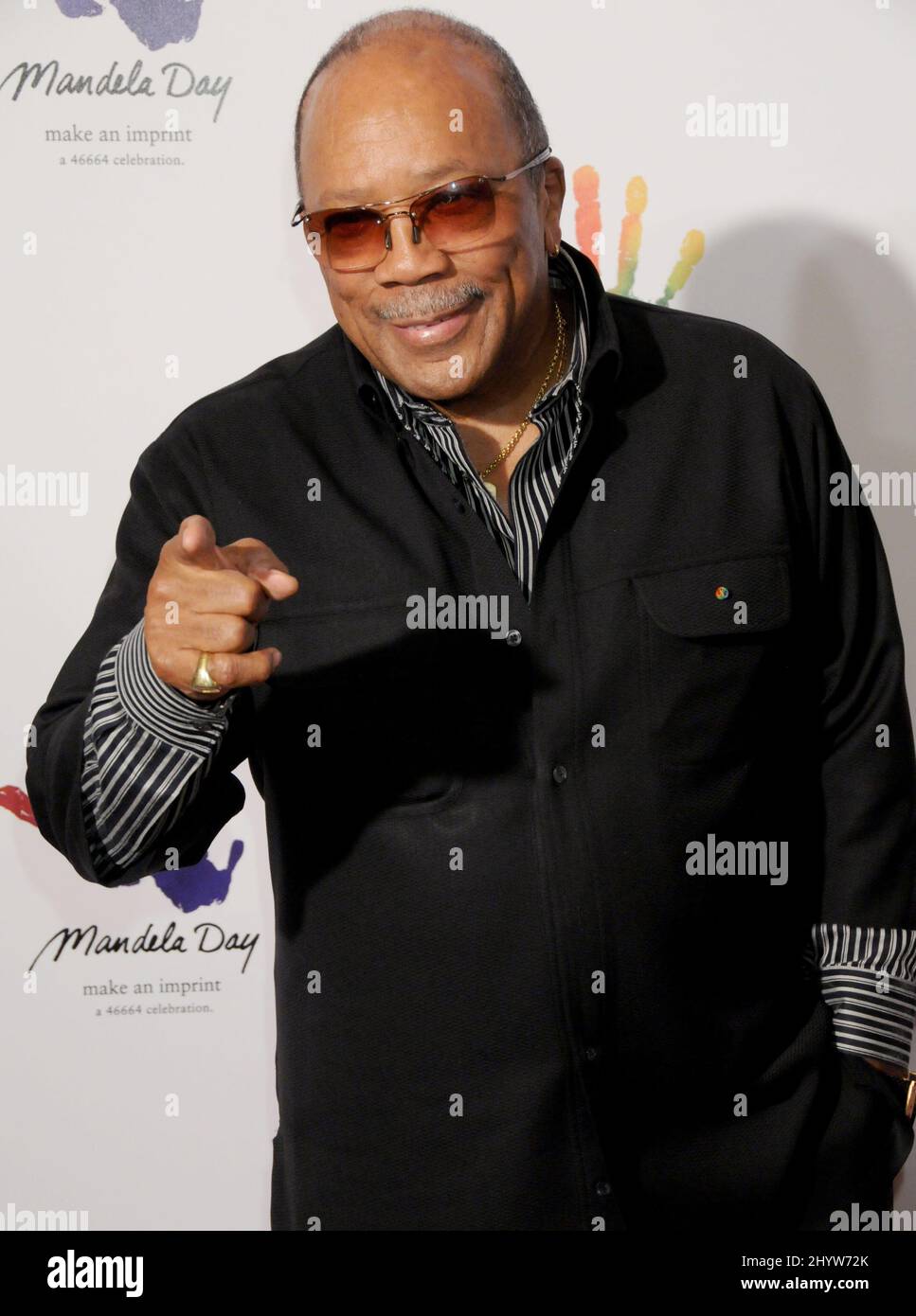 Quincy Jones à la Fondation Nelson Mandela pour lancer la Journée de la ...