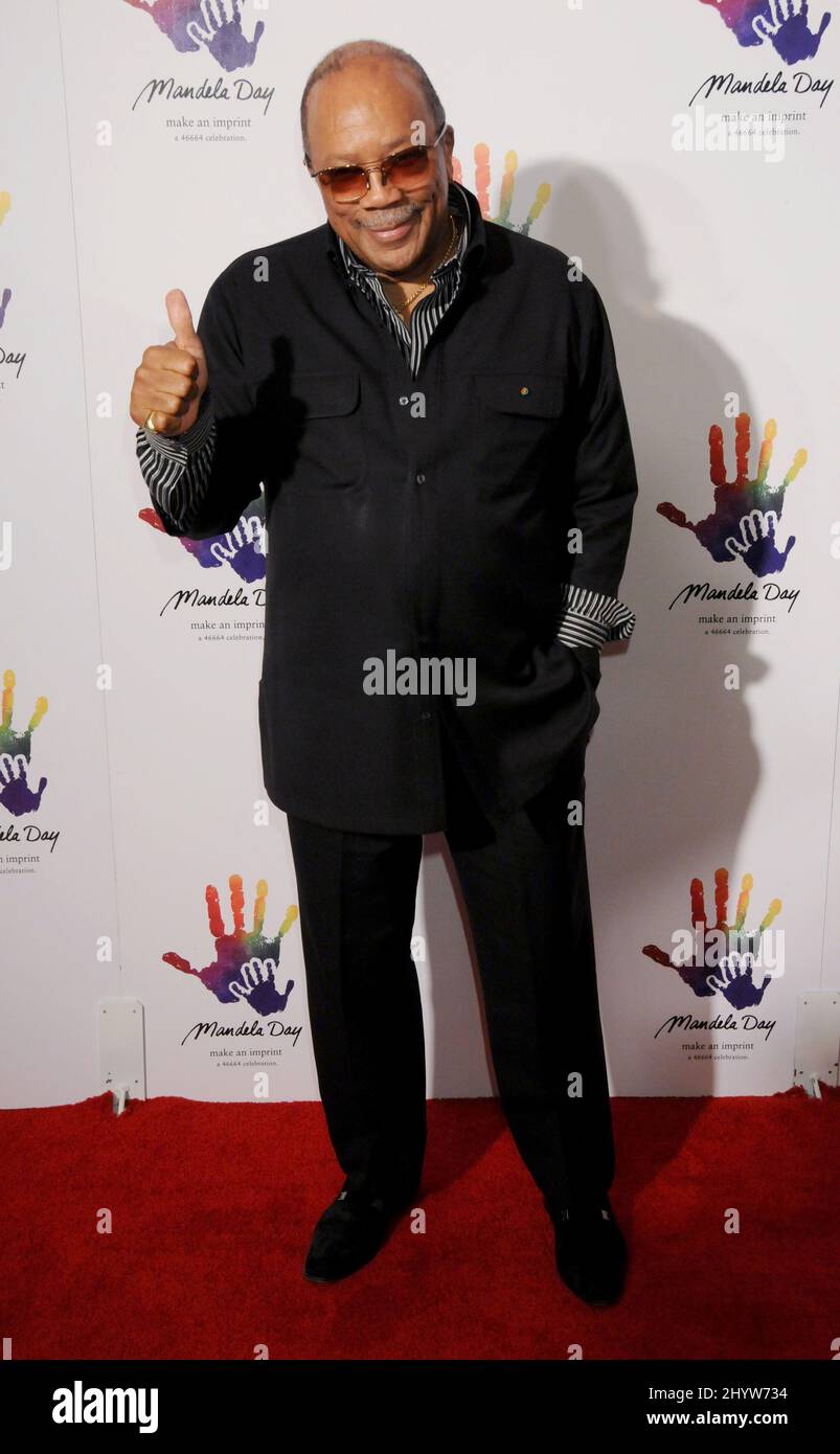 Quincy Jones à la Fondation Nelson Mandela pour lancer la Journée de la ...
