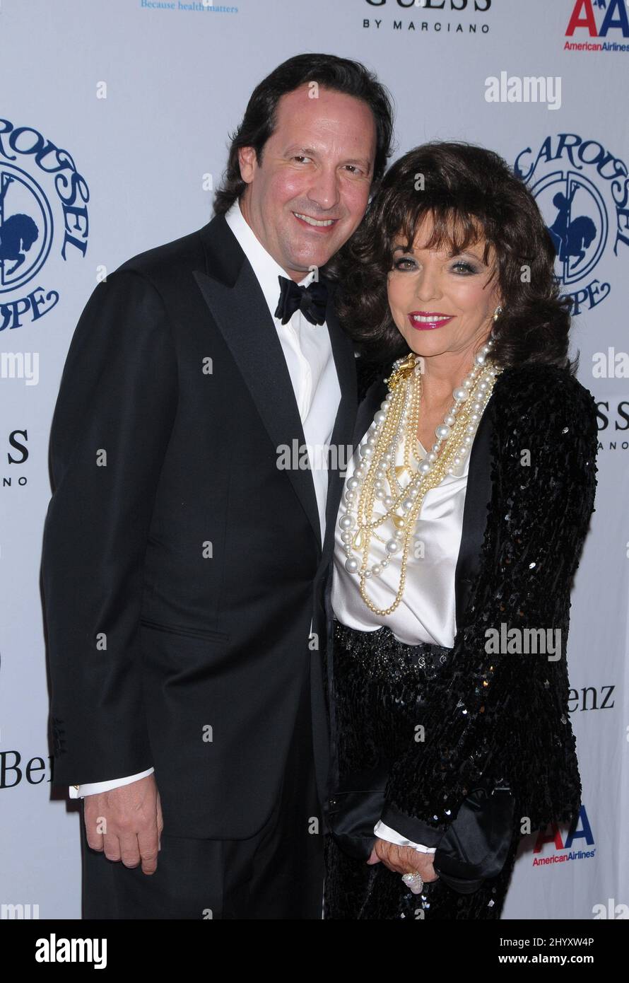 Joan Collins et son mari Percy Gibson lors du Carousel annuel de Hope ...
