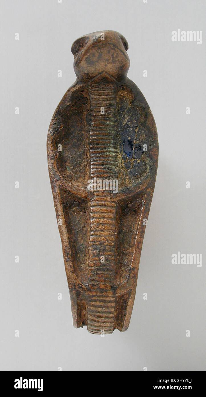 Elément Cobra en bronze incrusté. Égypte, période tardive - période de ...