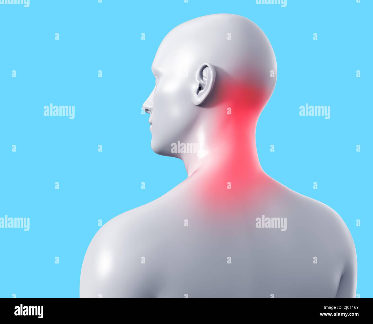 3d effectuez le rendu de l'illustration de la figure grise mâle avec ...