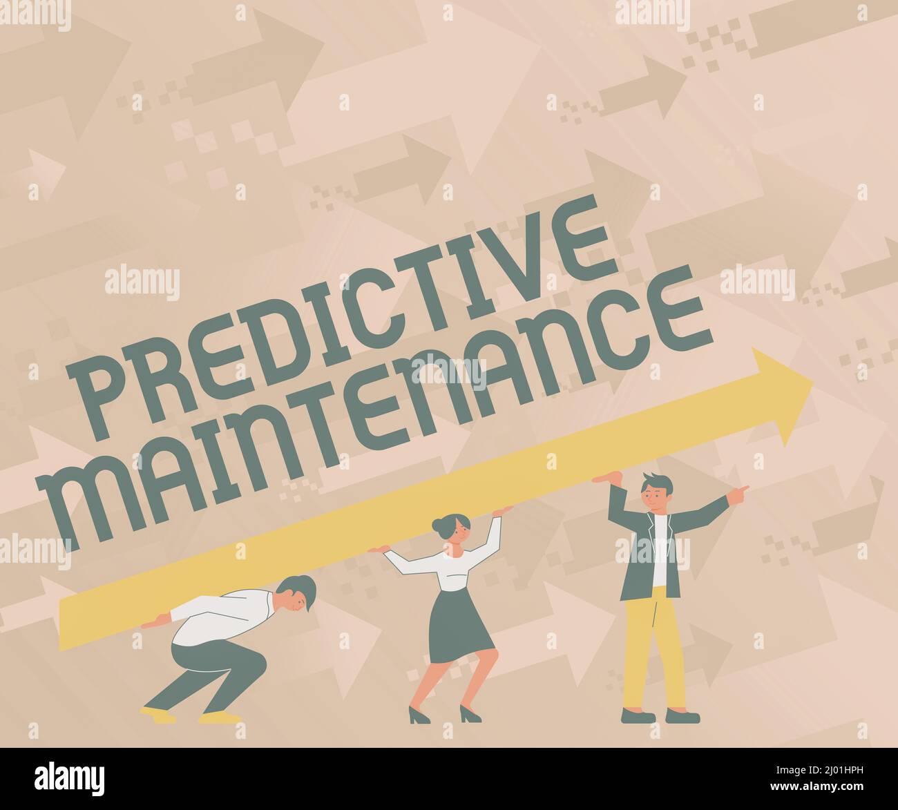 Affichage conceptuel Maintenance prédictive. Idée commerciale prévoir ...