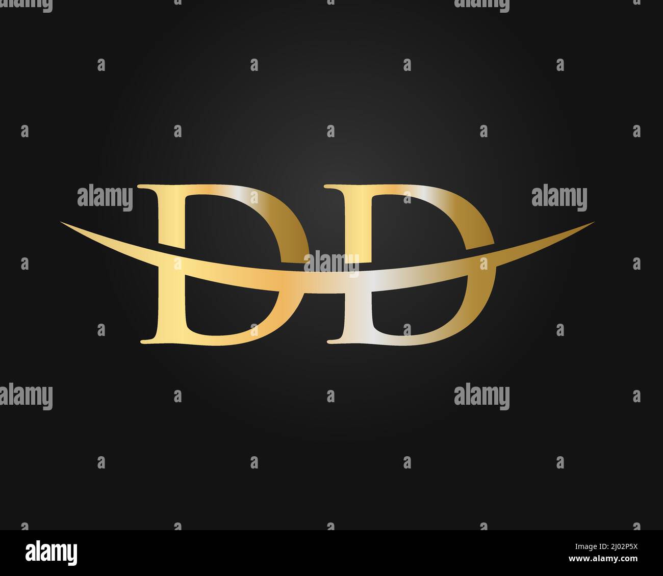 Logo de lettre dd Banque d'images vectorielles - Alamy