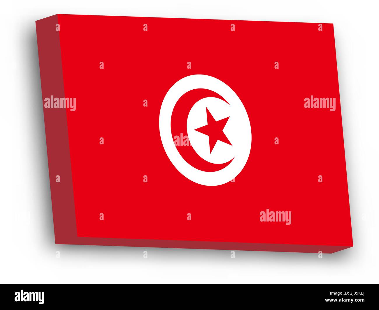 Drapeau tunis Banque d'images vectorielles - Alamy