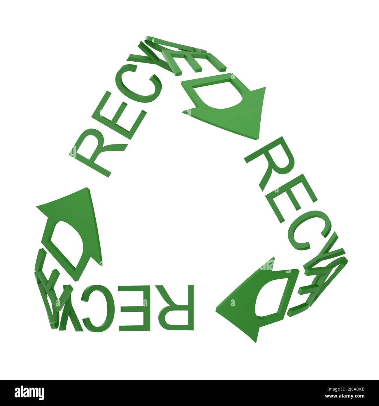 Symbole de recyclage des ordures Banque d'images détourées - Alamy