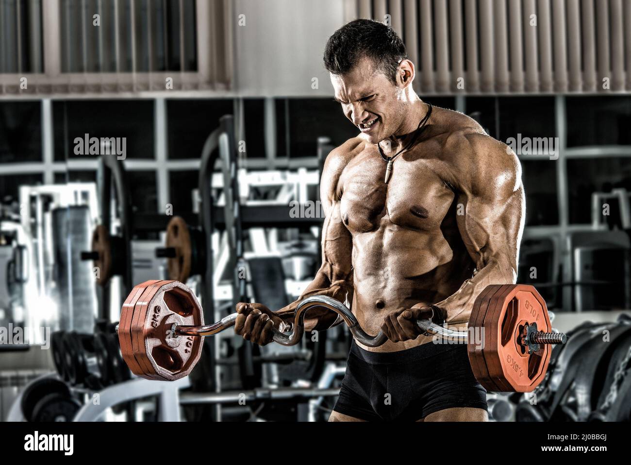 Sportif bodybuilder Banque de photographies et d’images à haute ...