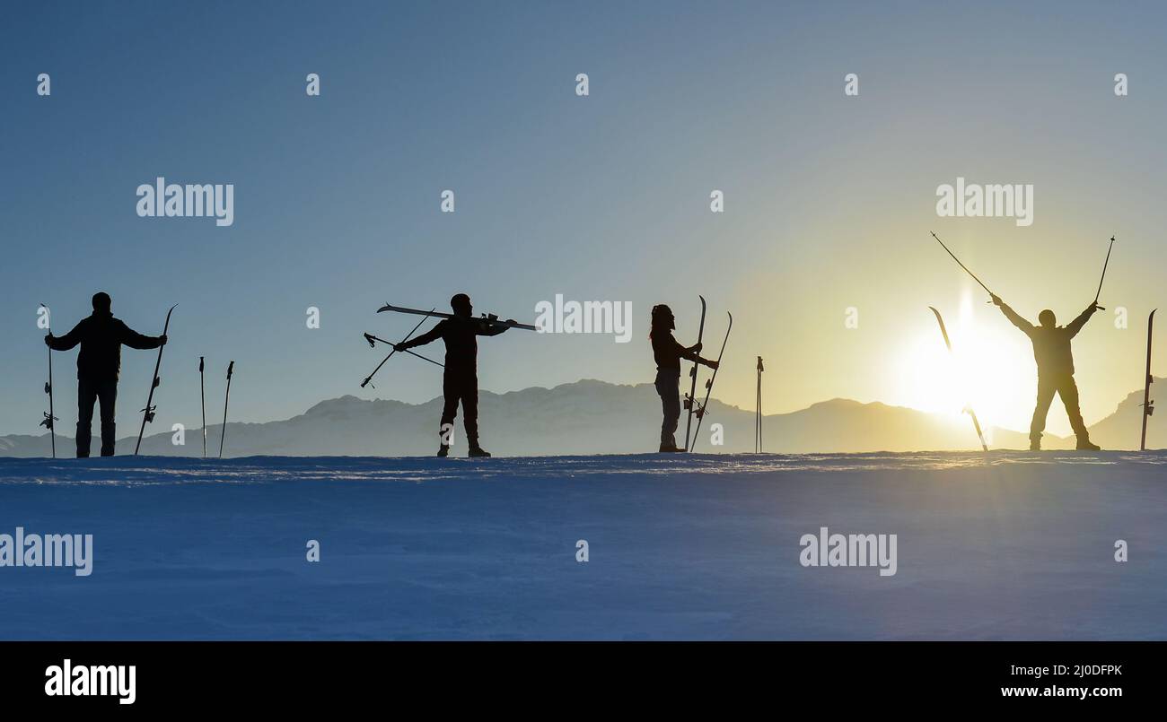 Skieurs professionnels Banque de photographies et d’images à haute ...