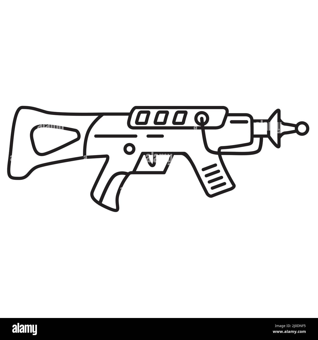 Pistolet laser.fusil laser.armes à jouets.pistolet à dessin Image ...