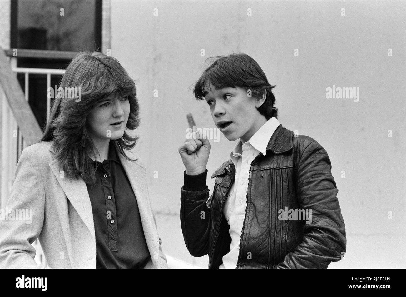 Stars de la série télévisée de la BBC 'Grange Hill' Michelle Herbert ...