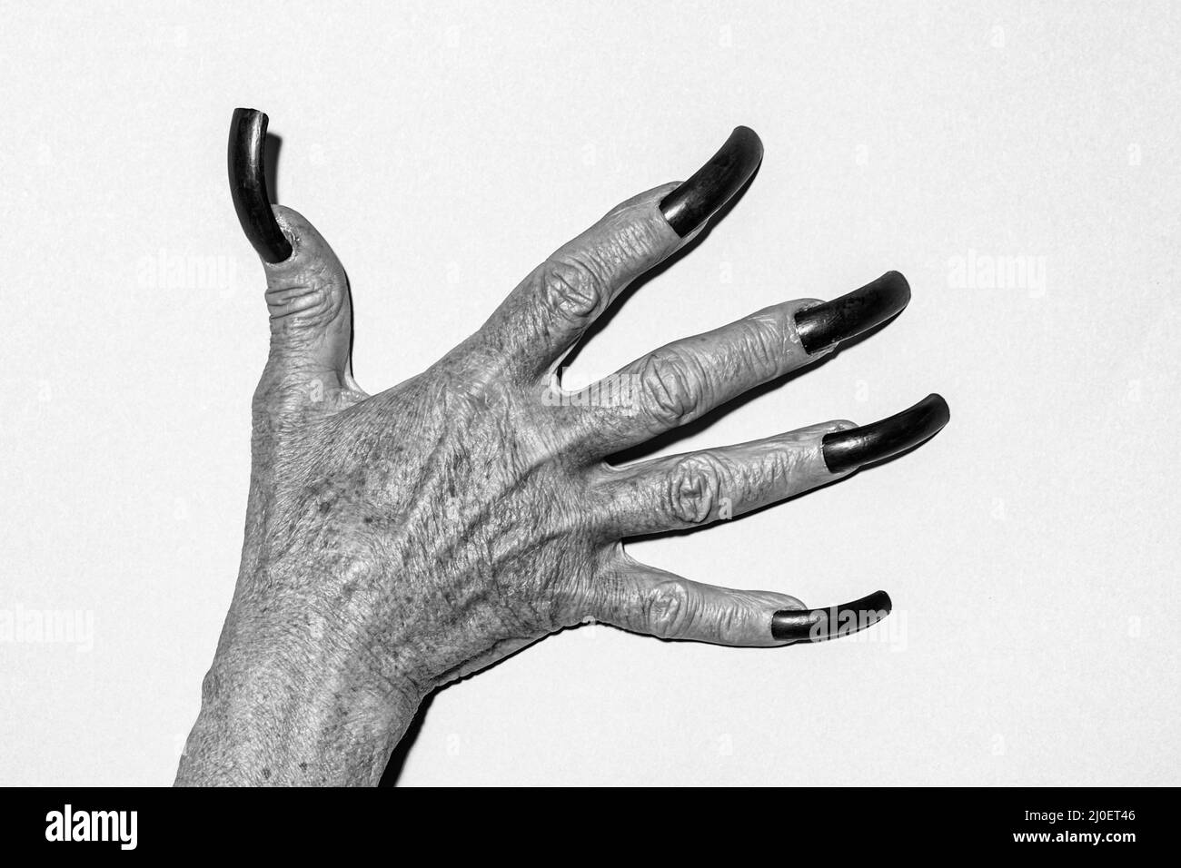 Vielle femme moche sale Banque d'images noir et blanc - Alamy