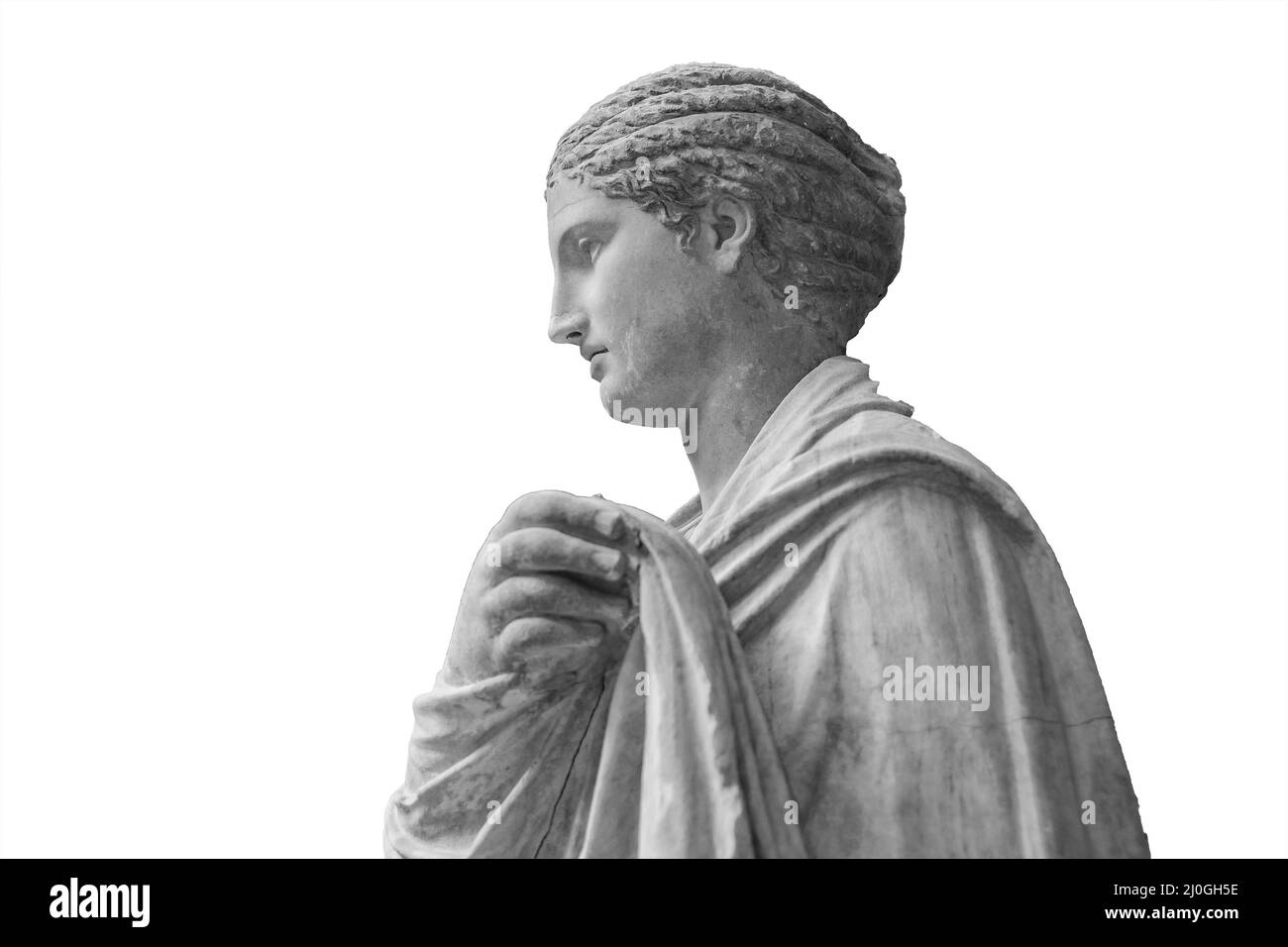 Toge grecque Banque d'images noir et blanc - Alamy