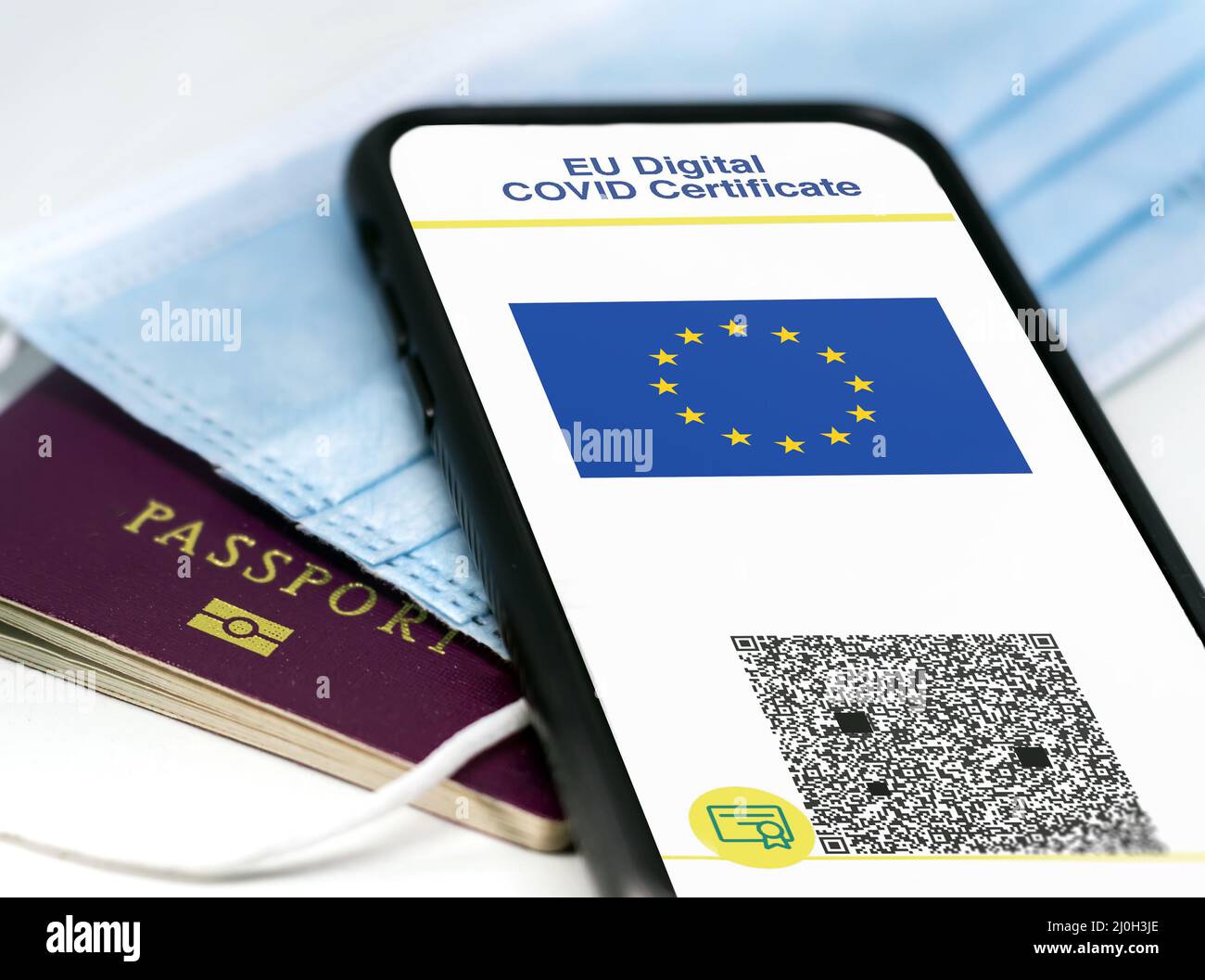 Certificat de code qr Banque de photographies et d’images à haute ...