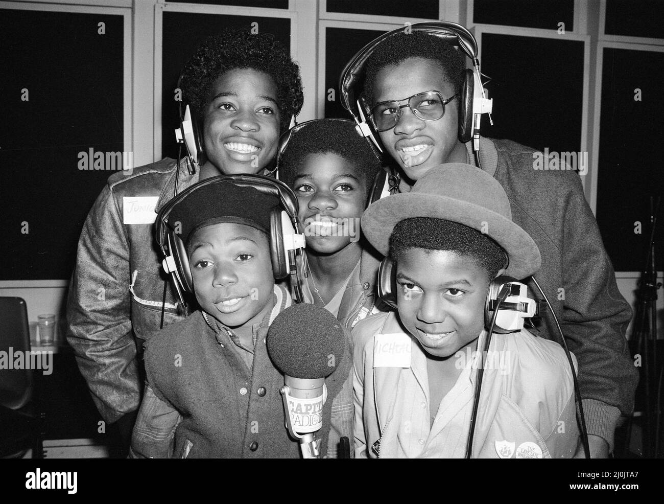 Musical Youth, British Jamaican pop / reggae groupe, dans les studios ...