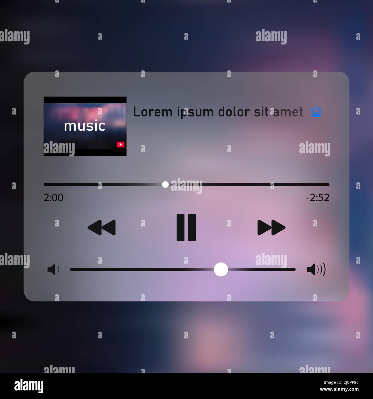 Spotify lecteur web Banque d'images vectorielles - Alamy