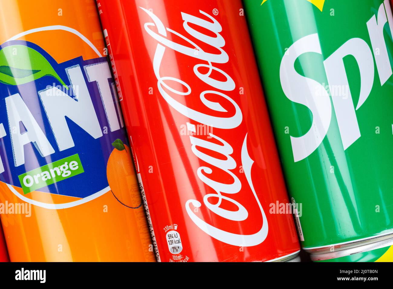 Coca Cola produits Coca-Cola Fanta Sprite Lemonade boissons gazeuses ...