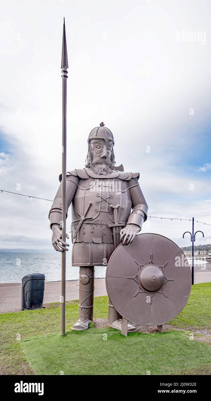 Magnus The Viking on Largs front de mer est une statue en acier ...