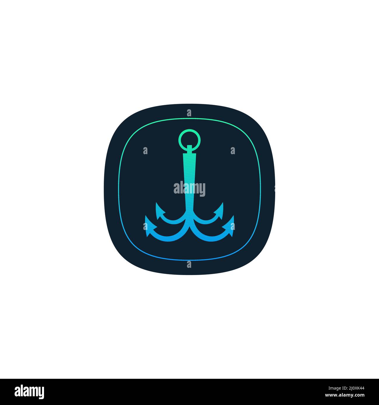 Icône Anchor vector. Symbole bateau Nautica symbole pirate. Marine ...